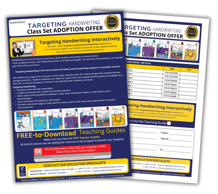 Targeting Handwriting | QLD Beginners Alphabet